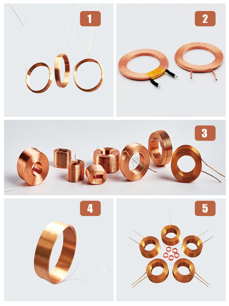 Customized Copper Winding Solenoid Coil for DC 12V/24V Induction ...