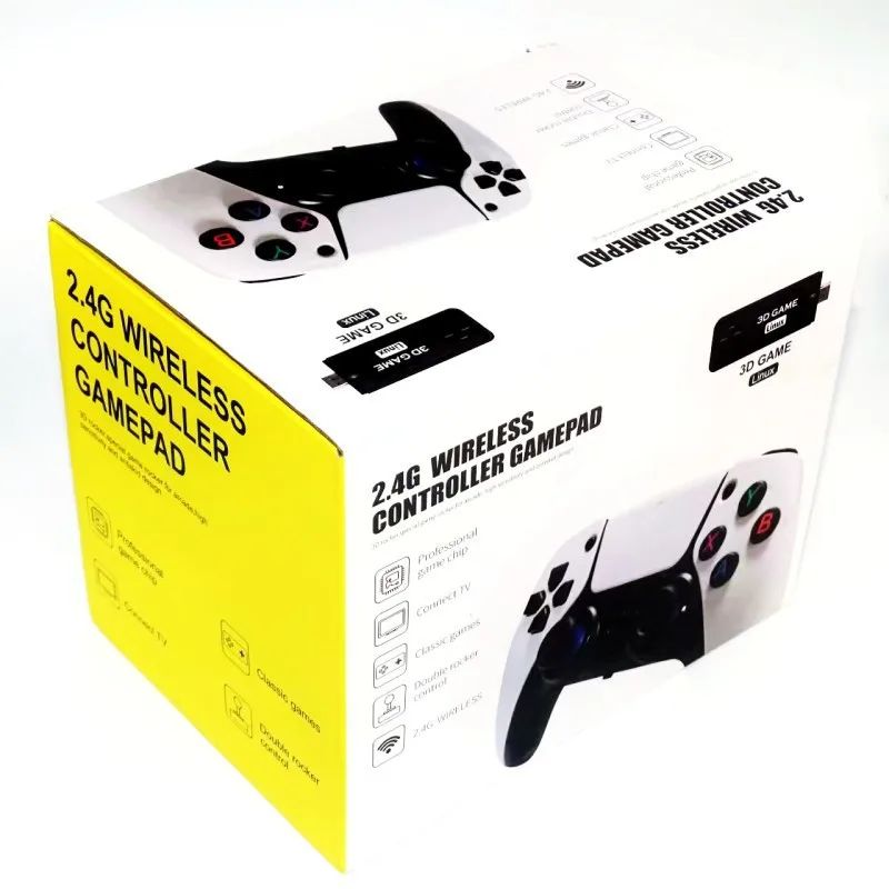 Newest Retro Classic U9 Pro 2.4g Wireless Console Tv Dongle Built-in 3d ...