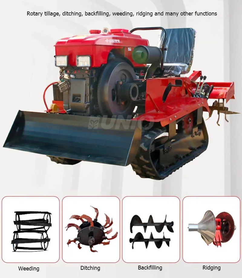 Rotary Hoe Tiller Cultivator - High Productivity Farm Machinery