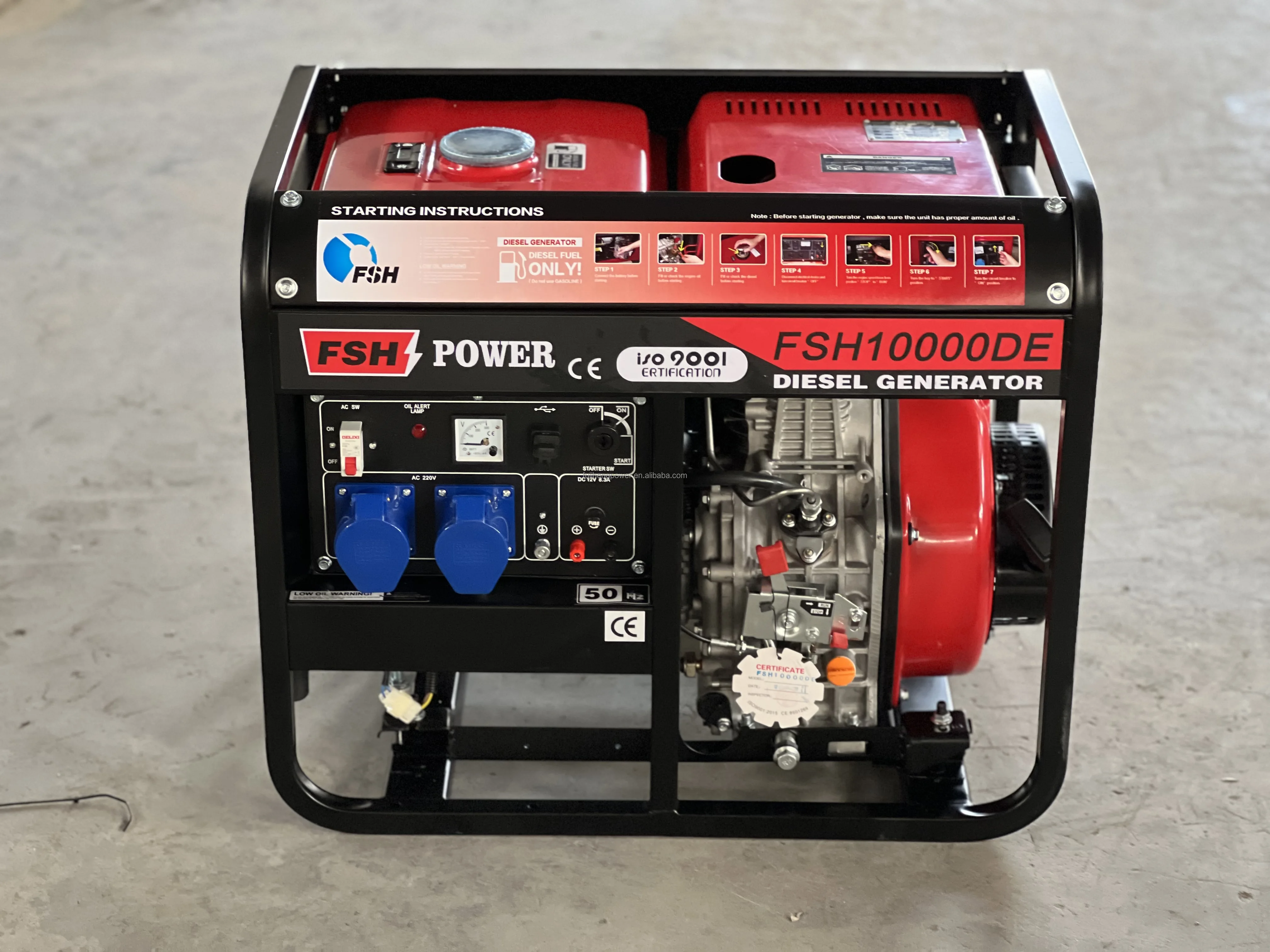 5kva 6kva 7kva 10kva Open Frame Diesel Generator Kama Kipor Type - Buy ...