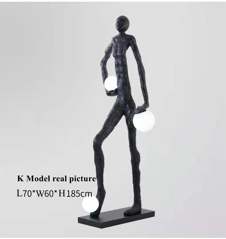 Statue Character Floor Lamp - Art DECO for Modern Homes