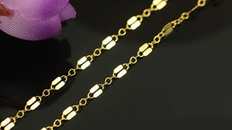 Gp 9k 10k 14k Solid Gold Chain Roll Pure Yellow Gold Sequin Oval Bulk ...