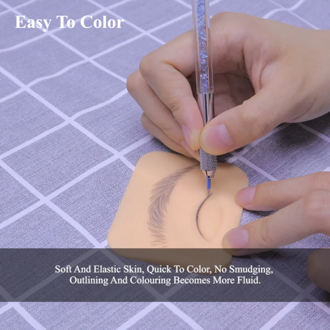 Silicone 3d Eyebrows Eye Makeup Piercing Practice Skin Manufacturer 3d ...