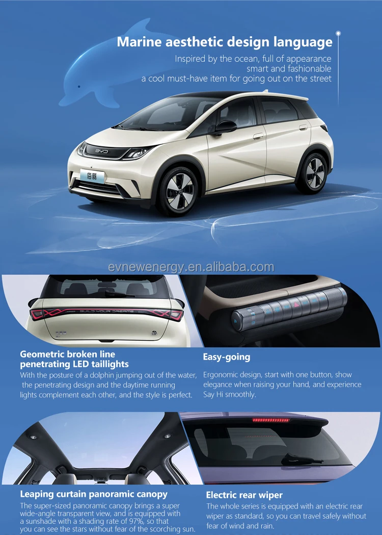 Electric Car Byd Dolphin 2023 Model Byd Haitun 420km Free Edition ...