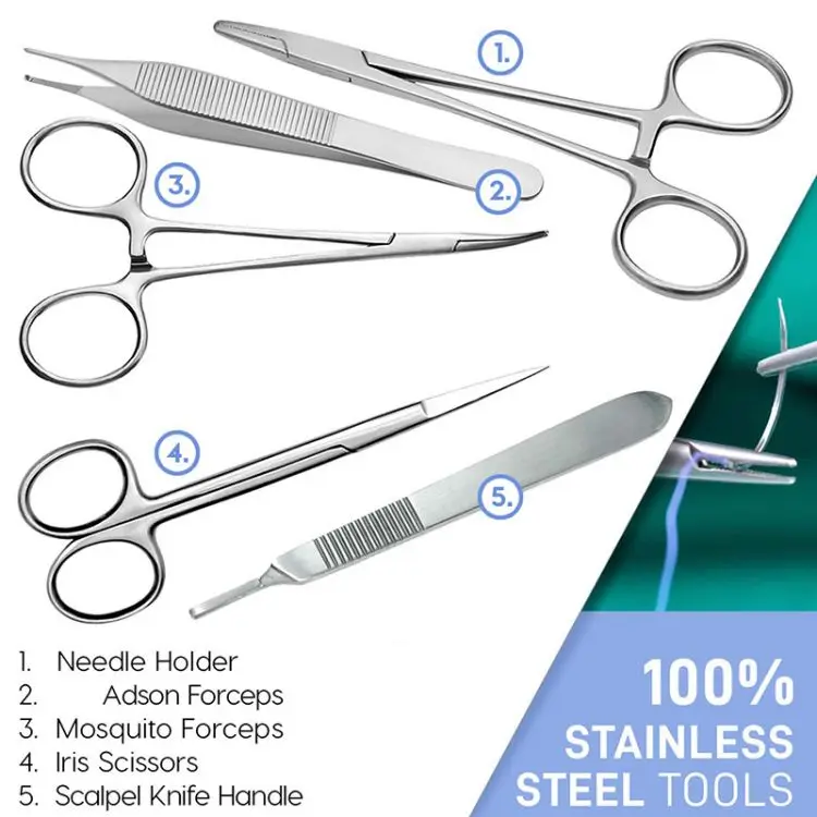 Surgical Suture Pad Practice Kit - Medical Training Essentials