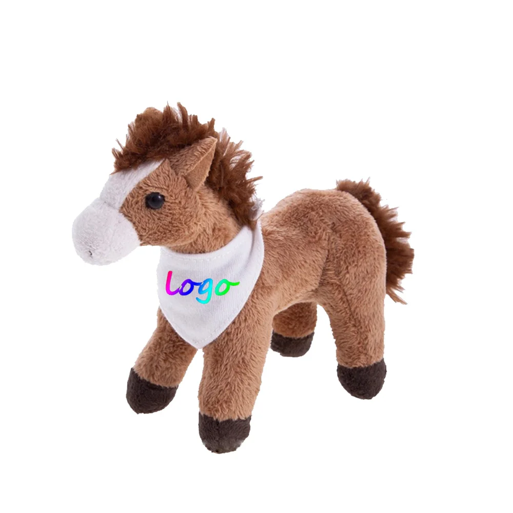 Creative Stuffed Animal Riding Horse Toys Mascot With Bandana Custom ...