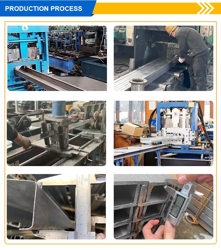 Galvanized Steel C-Channel U Strut Profile 50*100 Customizable Cutting ...