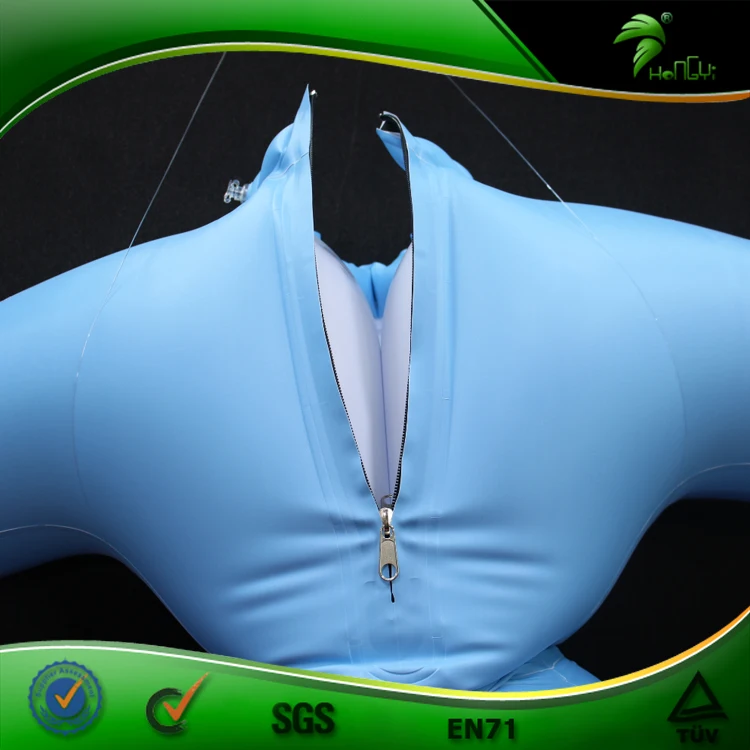 Hongyi Custom Inflatable Blue One-Piece Cloth With Zipper Inflatable ...