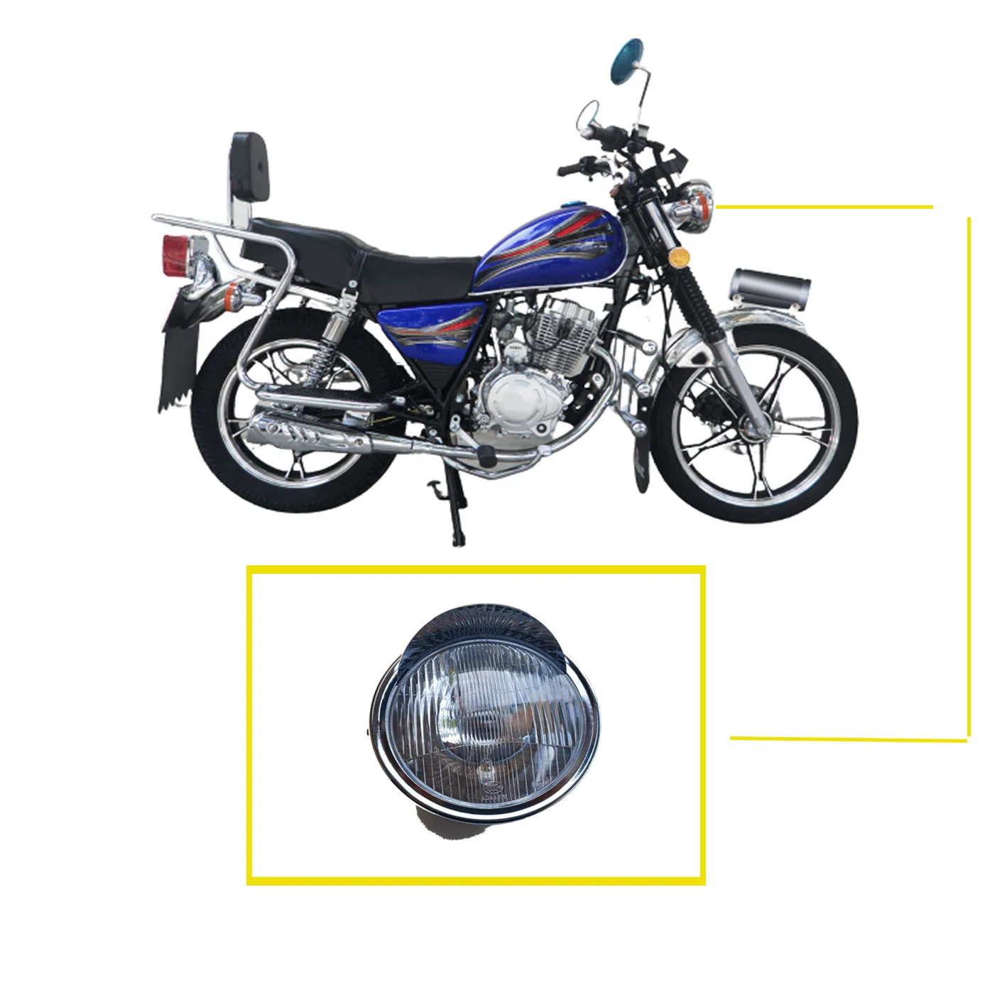 4.5" Classic Custom Motorcycle Headlight For Suzuki Cafe Racer ...