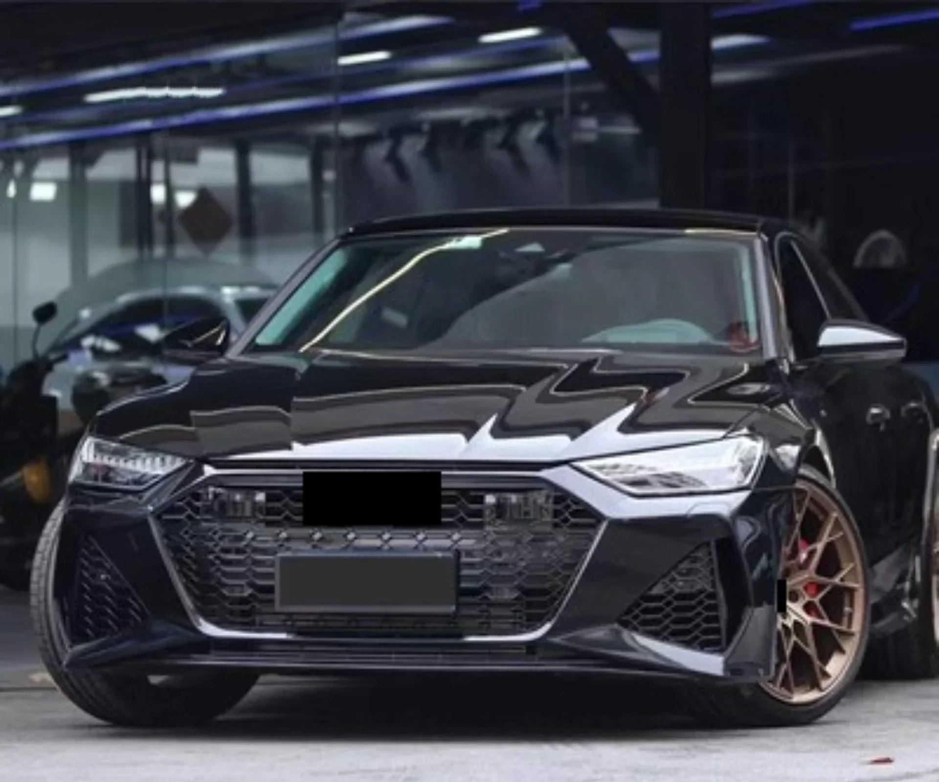 Front Rear Bumper Assembly Lip Fog Lamp Frame For Audi A7 2019-2021 ...