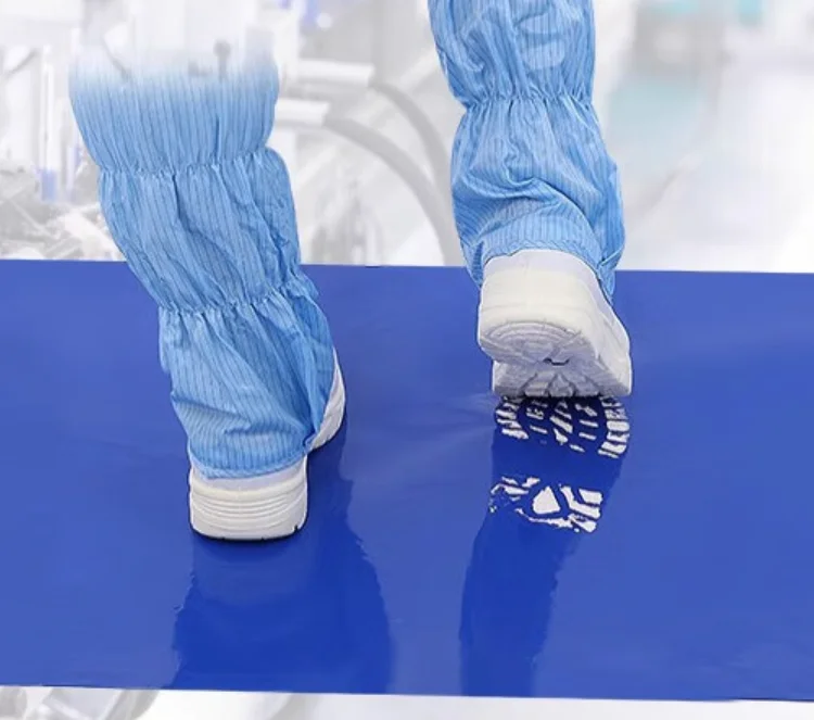 Customizable Cleanroom Sticky Floor Mat Blue Color Disposable 60x90cm ...