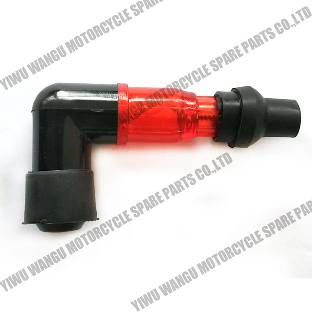 Flashing Spark Plug Cap - Colorful Rubber Motorcycle Ignition