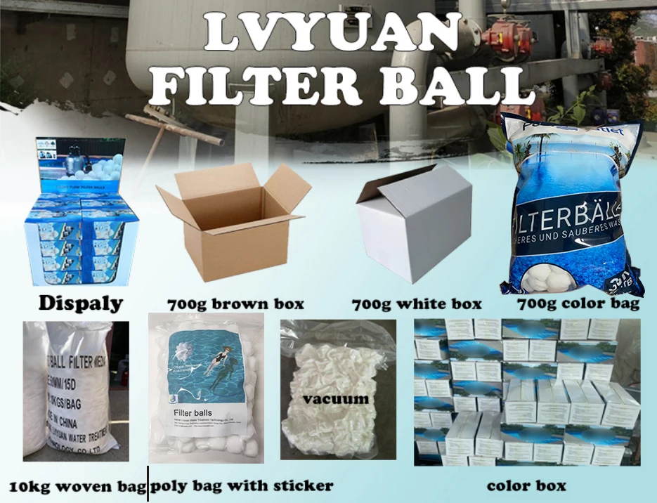 Rain Water Industrial Water Treatment Polyester Fiber Ball Filter ...
