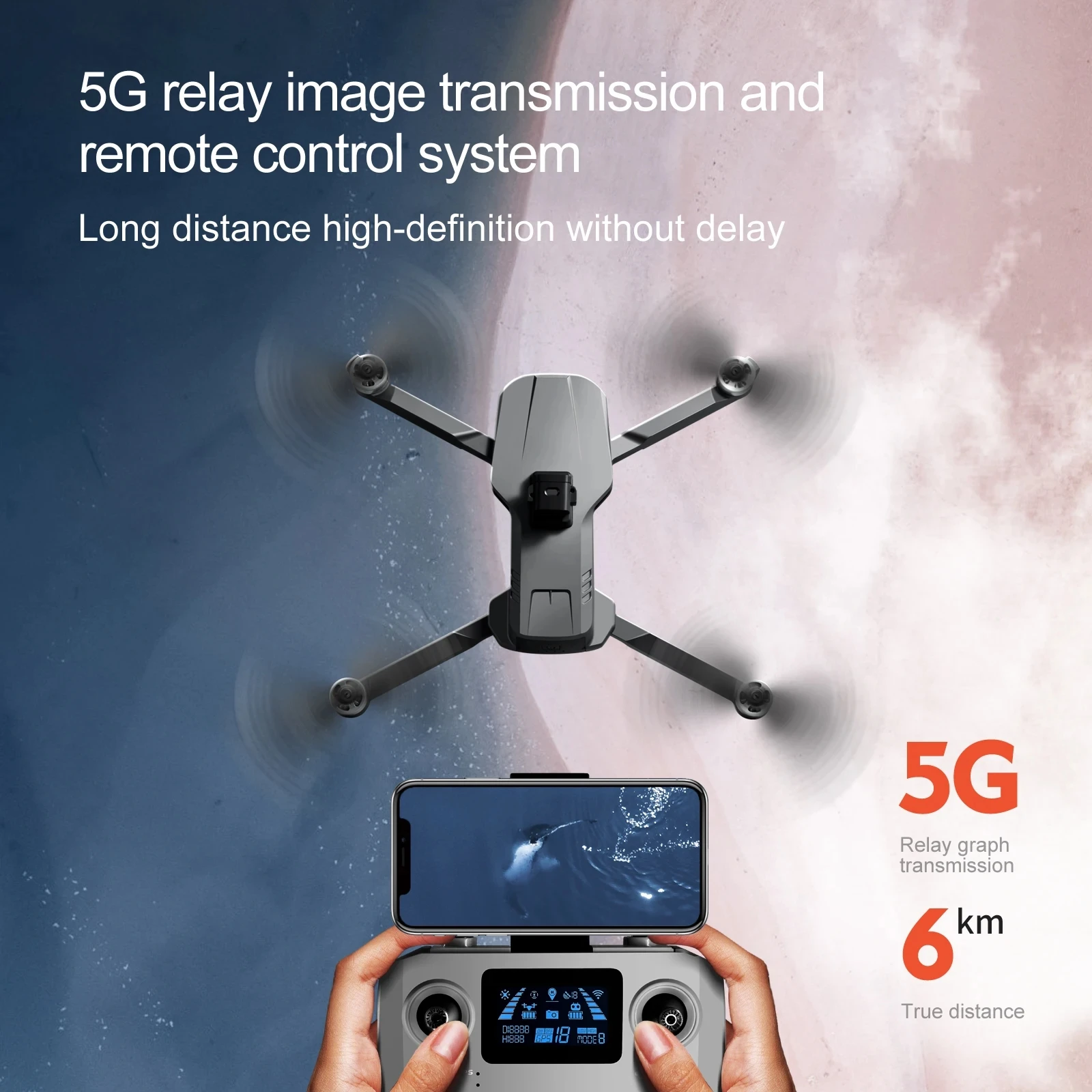 S155 GPS Drone - 8K Professional Quadcopter with Dual Camera
