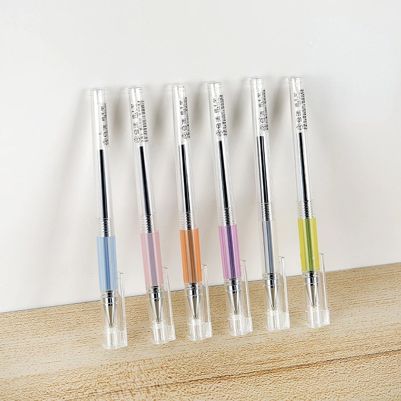 Cute Transparent Splicing Pen Holder Neutral Pen Creative Pulling ...