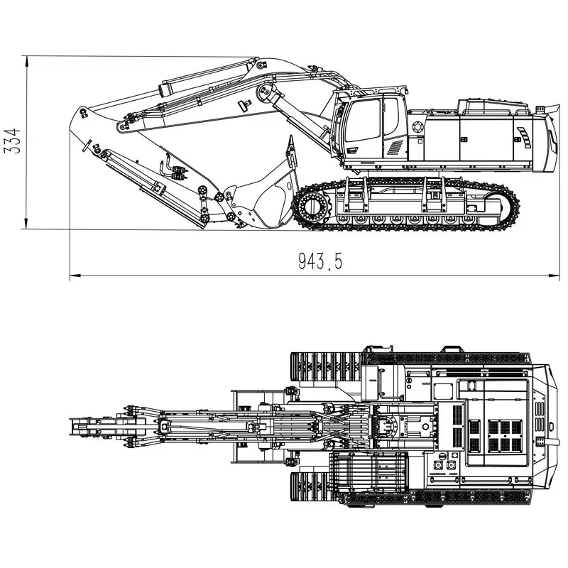 HUINA KABOLITE K970 Hydraulic Excavator 2.4G 1/14 RC Model
