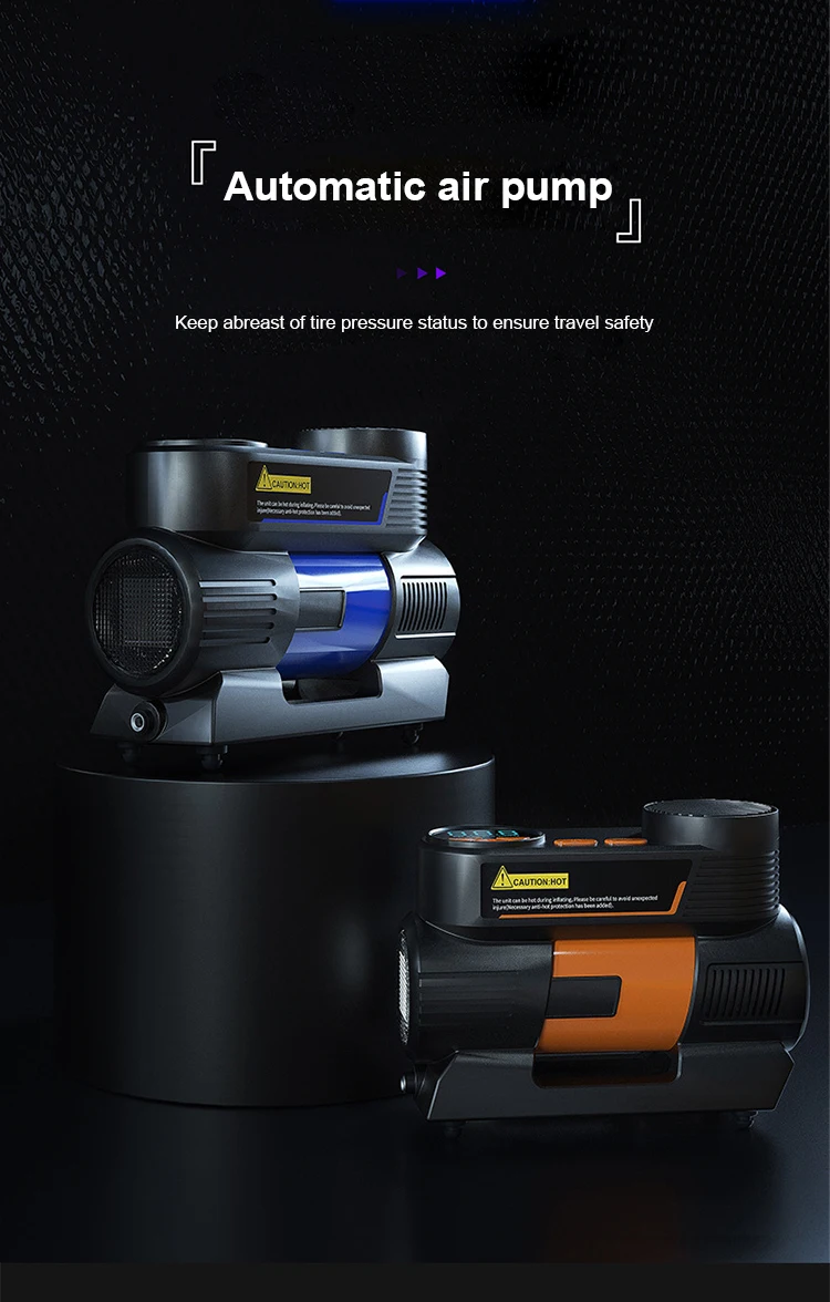 Car Intelligent Large Screen Digital Display Air Compressor Portable ...