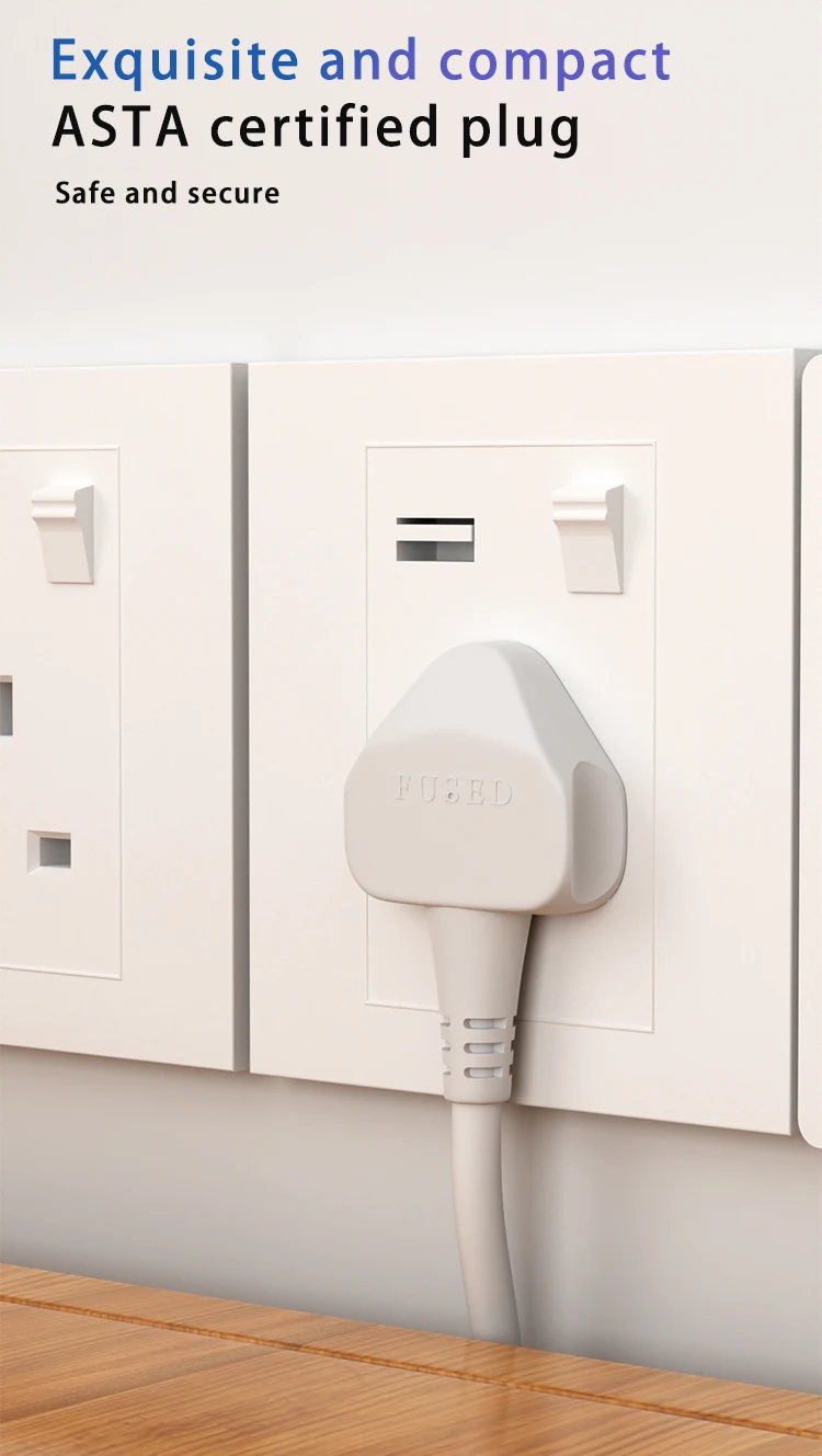 BS Standard UK 3 PIN Plug - Multiple Socket with USB Port