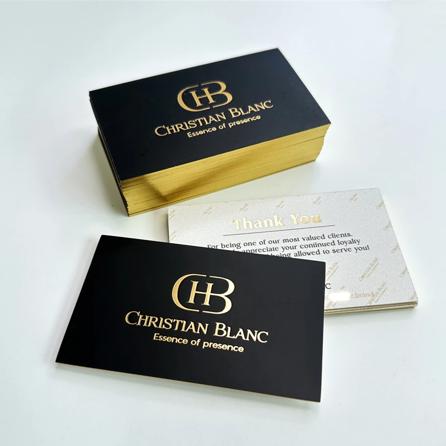 Custom Premium Business Card Grain Cardboard Paper Name Card Printing ...