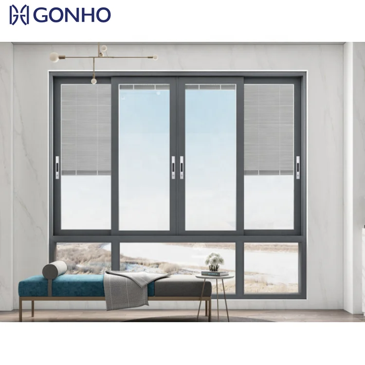 Gonho Sliding Window Grill Design In Windows Triple Glazed Aluminium ...