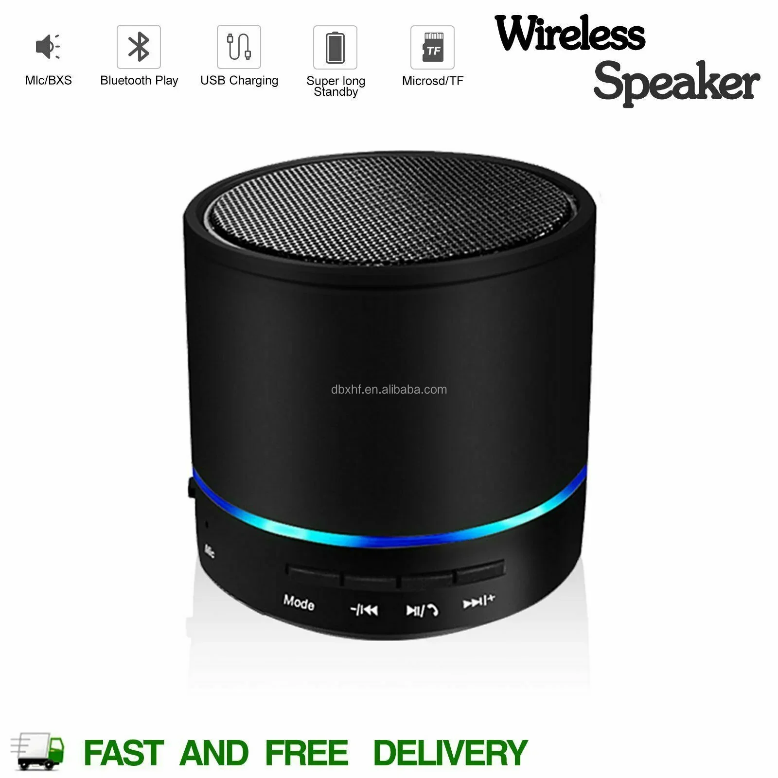 Portable Mini Speaker Mp3 Player Stereo Bluetooth Wireless Speaker With ...