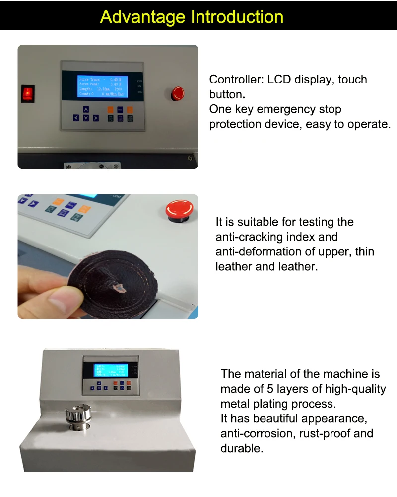 ISO3379 SATRA TM24 Ball Burst Method - Digital Leather Tester
