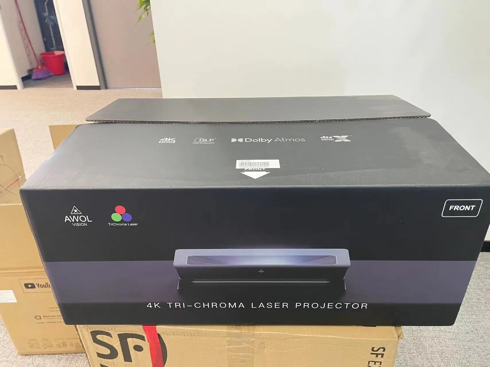 Motorized Slider Tray for Ultra Short Throw Projectors