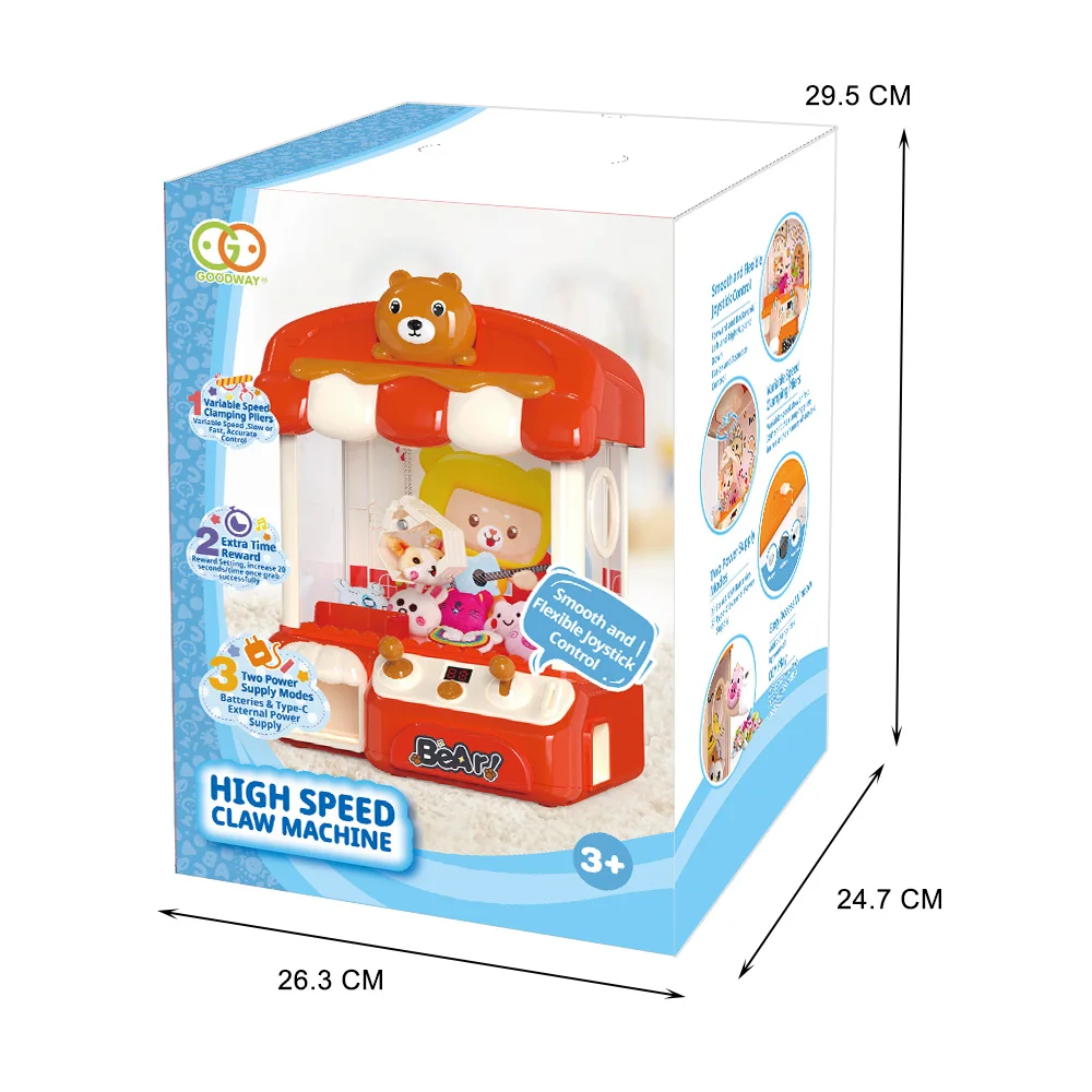 Indoor Electronic Coin Operated Play Games Doll Catching Machine Mini ...