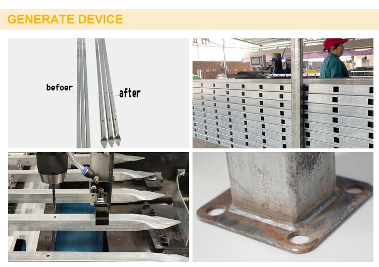 Fence Post Column Base Plate Welding Machine - Buy Automatic Welding ...