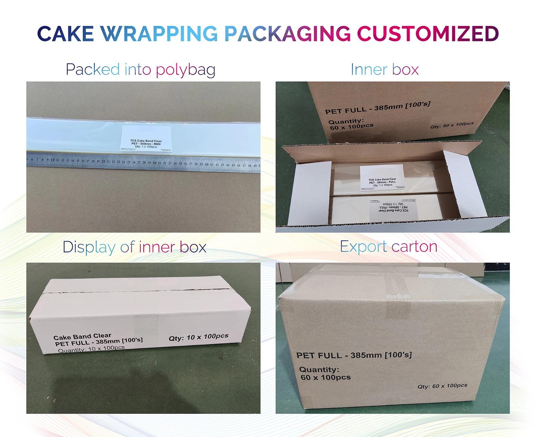 Custom Logo Vinyl Waterproof Clear Plastic Packaging Label Roll Self ...