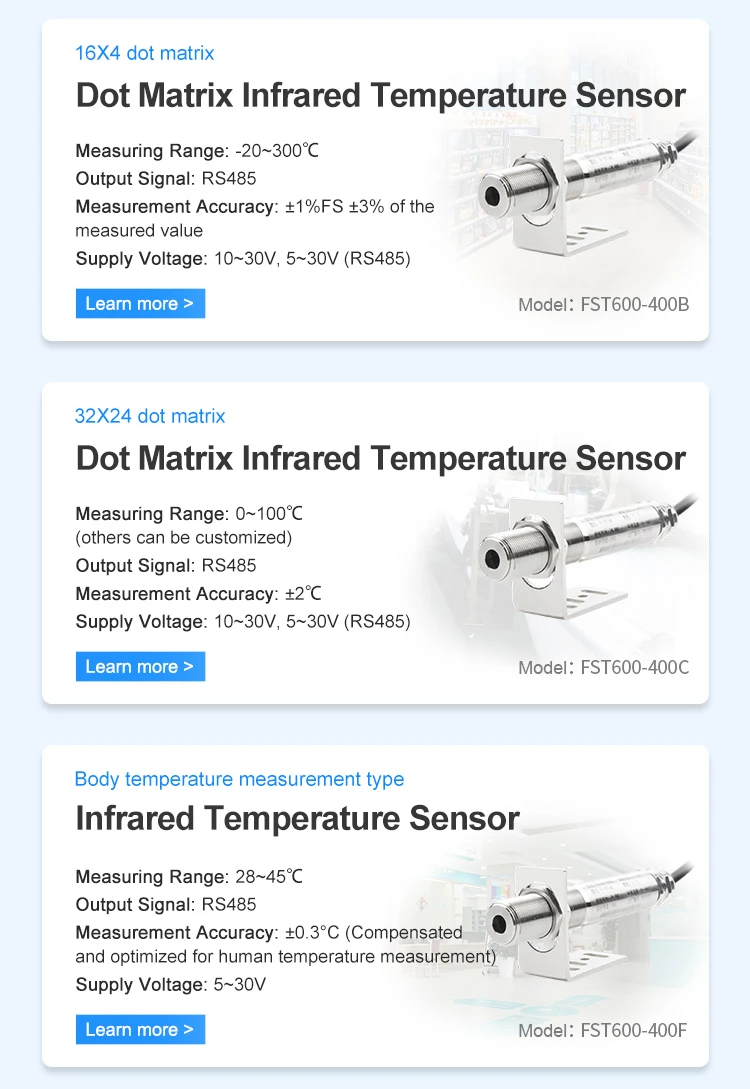 Firstrate Fst600-400a Non-contact Online Infrared Temperature Sensor 4 20ma Thermocouple ...