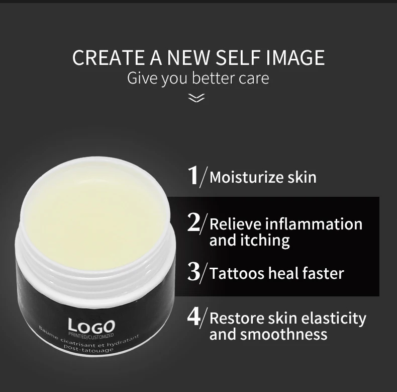 Private Label Vegan Tattoo Aftercare Cream - Soothing Moisturizer for ...