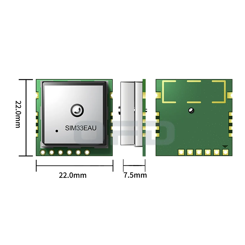 SIMCom SIM33EAU GNSS Module Integrated LNA 1PPS AGNSS Integrated ...