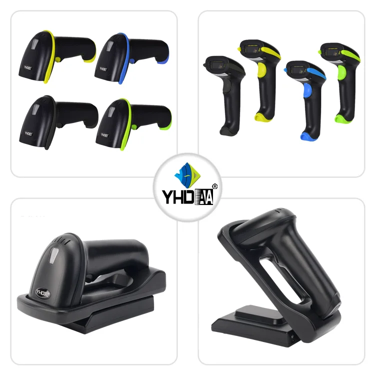 2d Wired Barcode Scanner With Stand Qr Code Reader Cmos For Warehouse ...