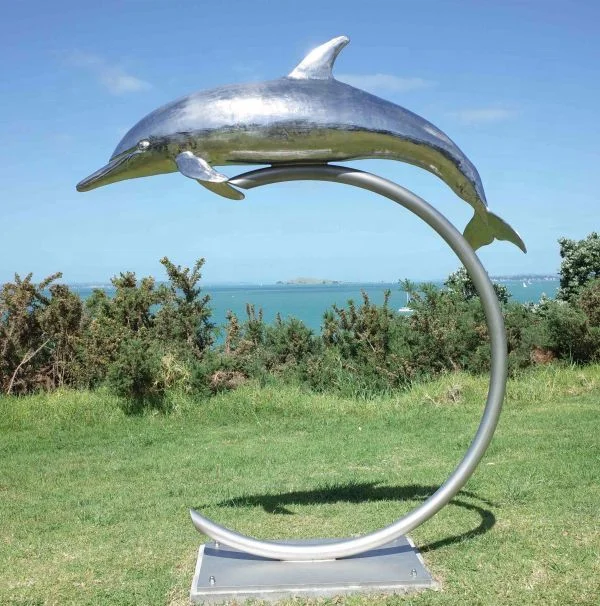 Stainless Steel Geometry Statue - Custom Life Size Sculpture