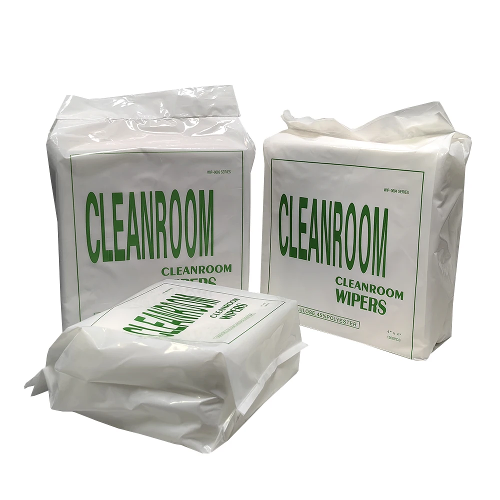 9x9 Cleanroom Wipes - Lint Free Polyester Microfiber