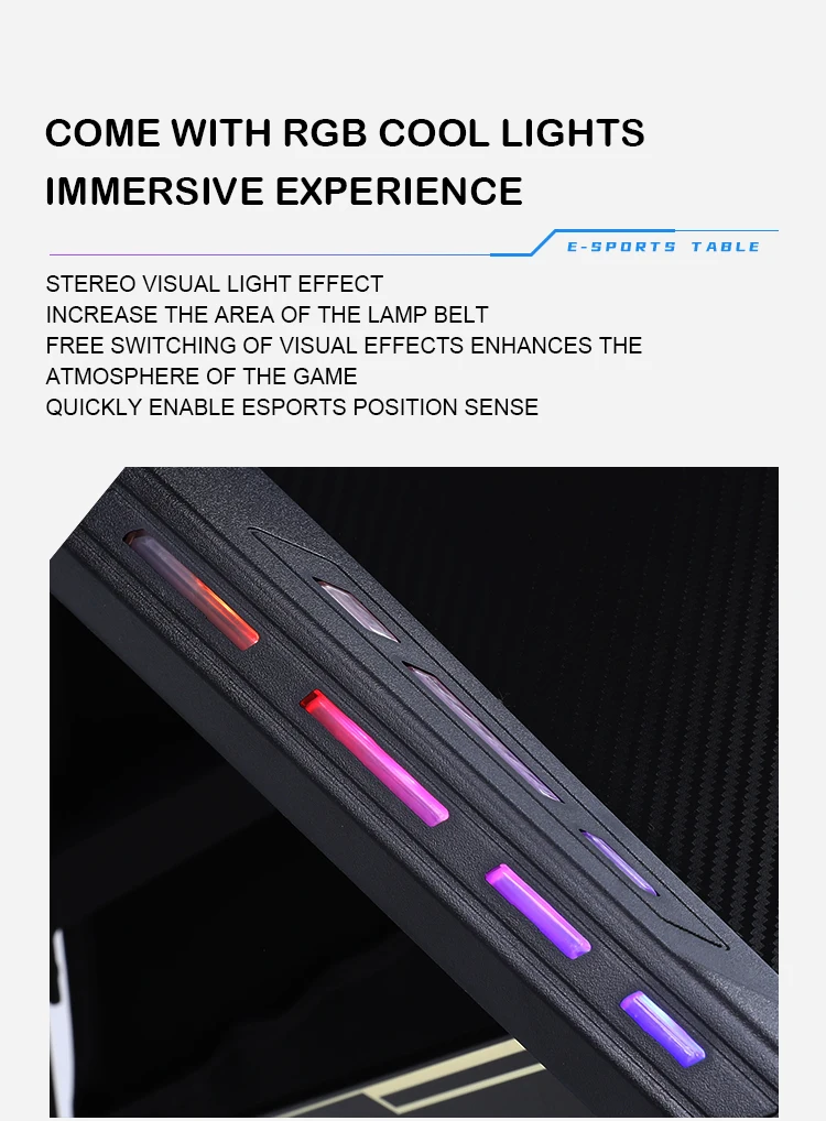 Dowinx Rgb Led Gaming Table Pc Computer Gaming Desk Gaming Table - Buy ...