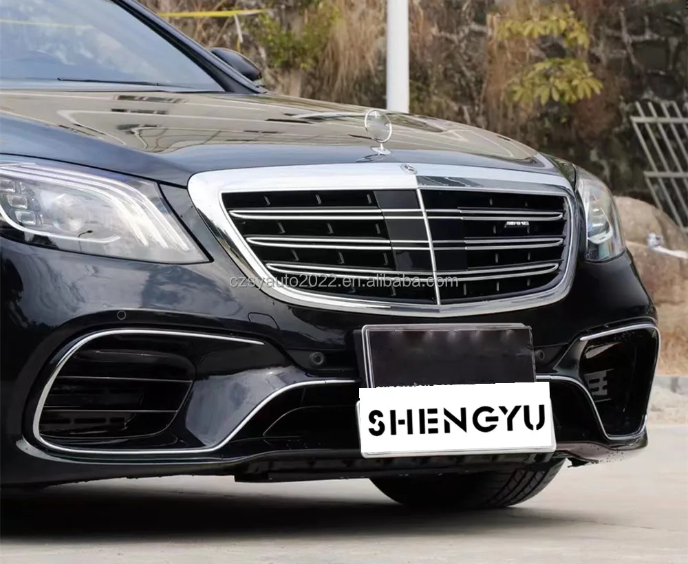 Car Body Kit For Benz W222 2014-2017 Upgrade To S63 With Front And Rear ...