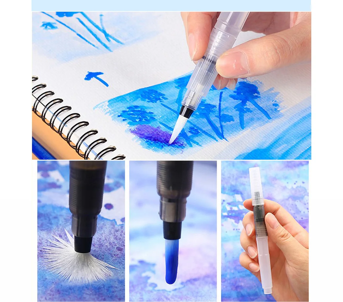 Foska Solid Watercolor Paint Set With Fountain Pen - Buy Water Color ...