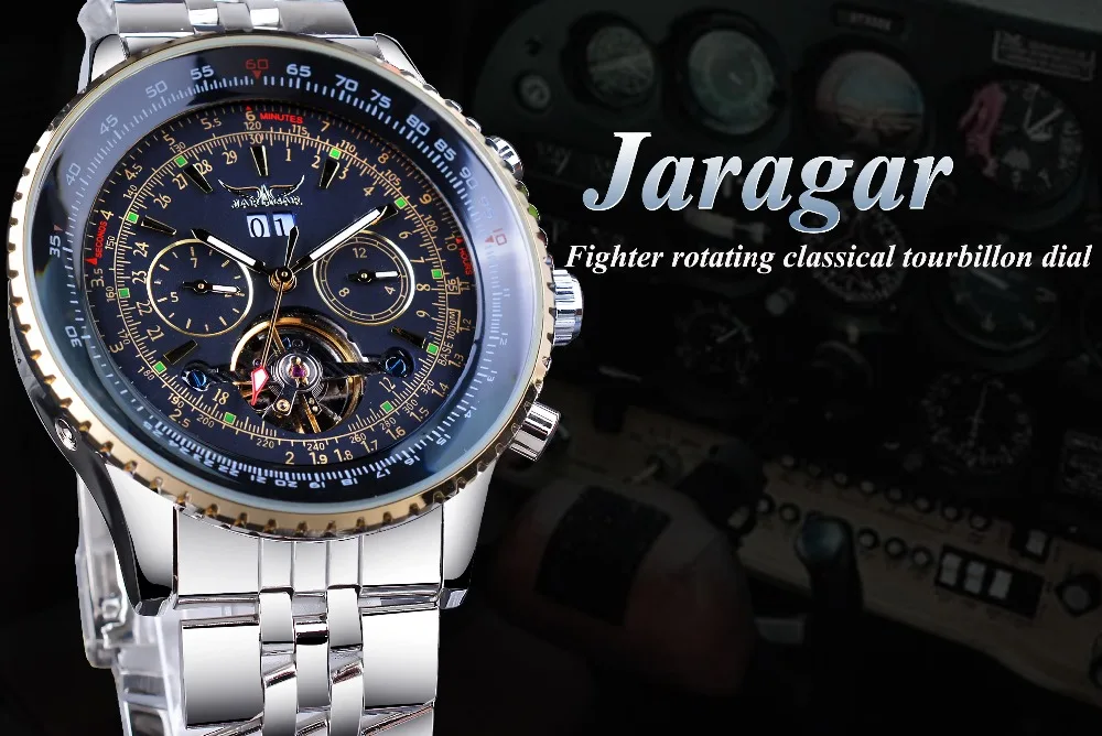 Jaragar Luxury Watch - Waterproof Stainless Steel Band