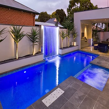 Wall Mounted Colorful Lighting Decoration Acrylic Water Sheer Descent ...