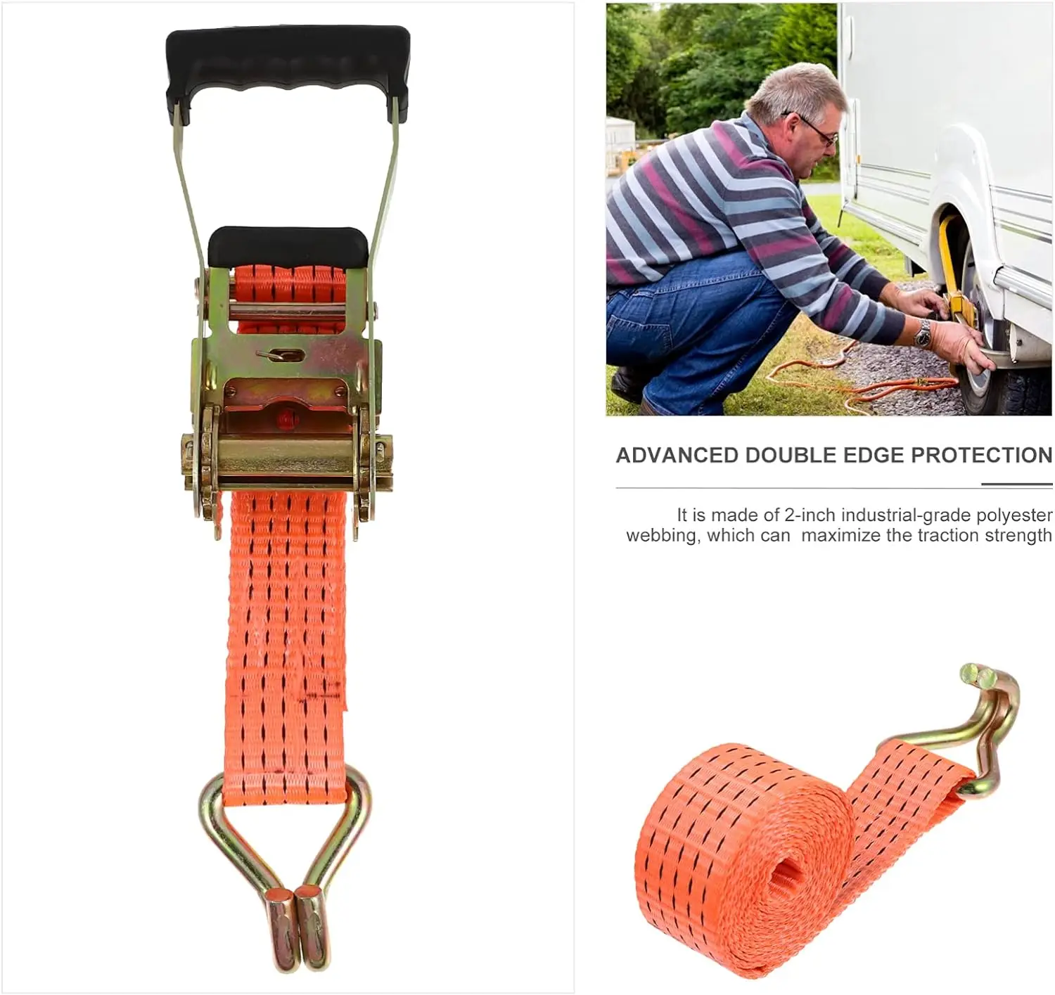 Heavy Duty Cargo Lashing Straps - Reliable Tie Downs