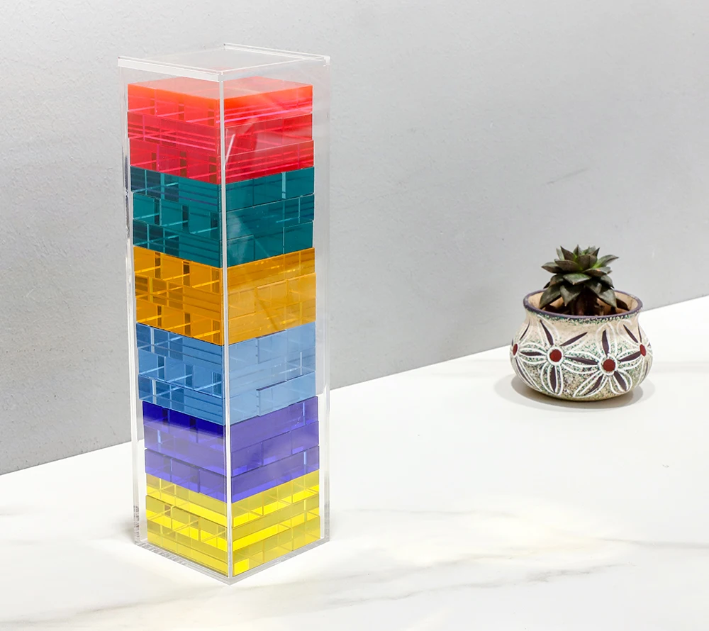 Wholesale Lucite Acrylic Jumbling Tower Stacking Puzzle Game Crystal ...