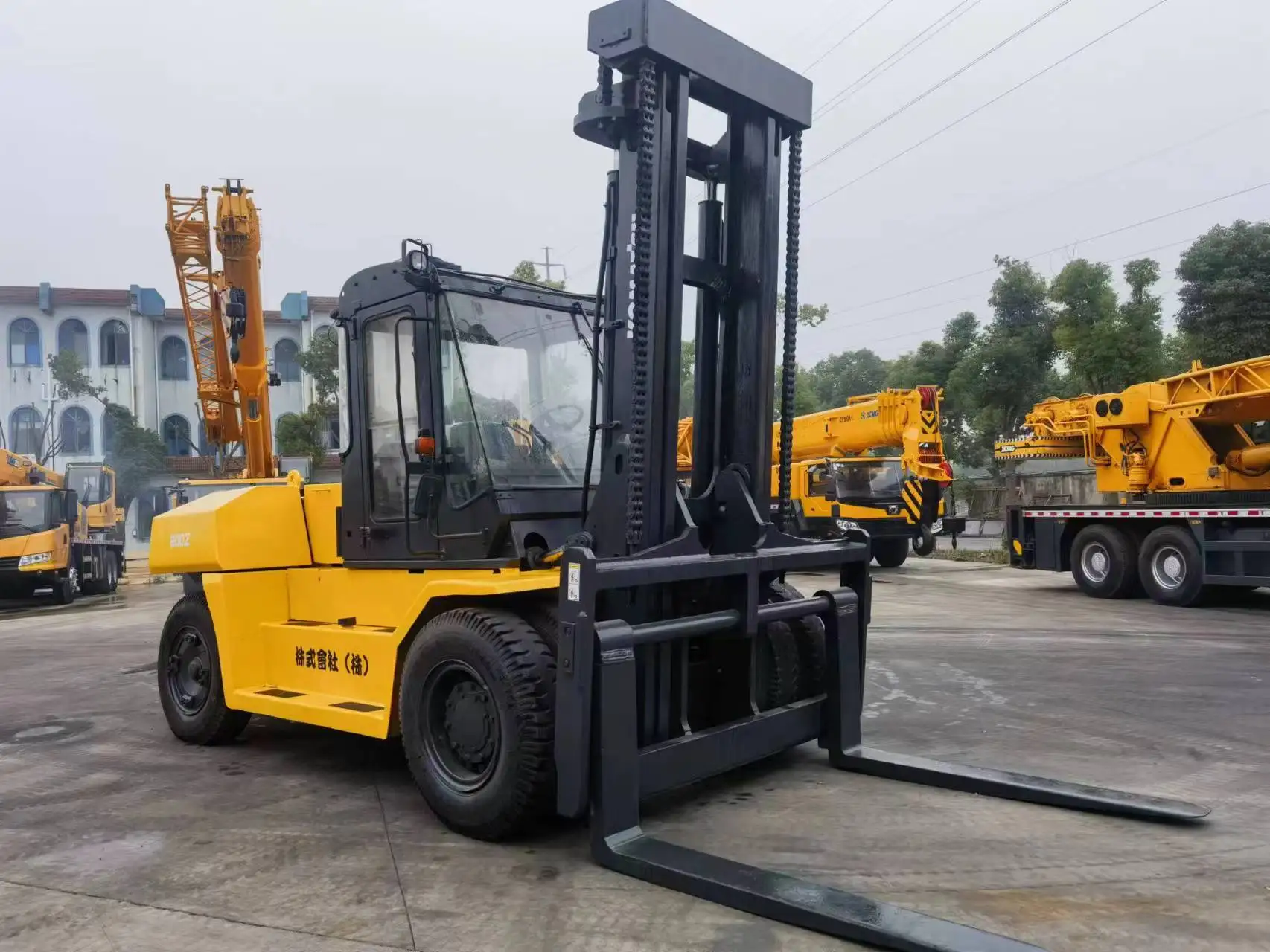 Used Big Japanese Tcm Forklift 20 Ton Forklift 10 Ton 25 Ton Diesel ...