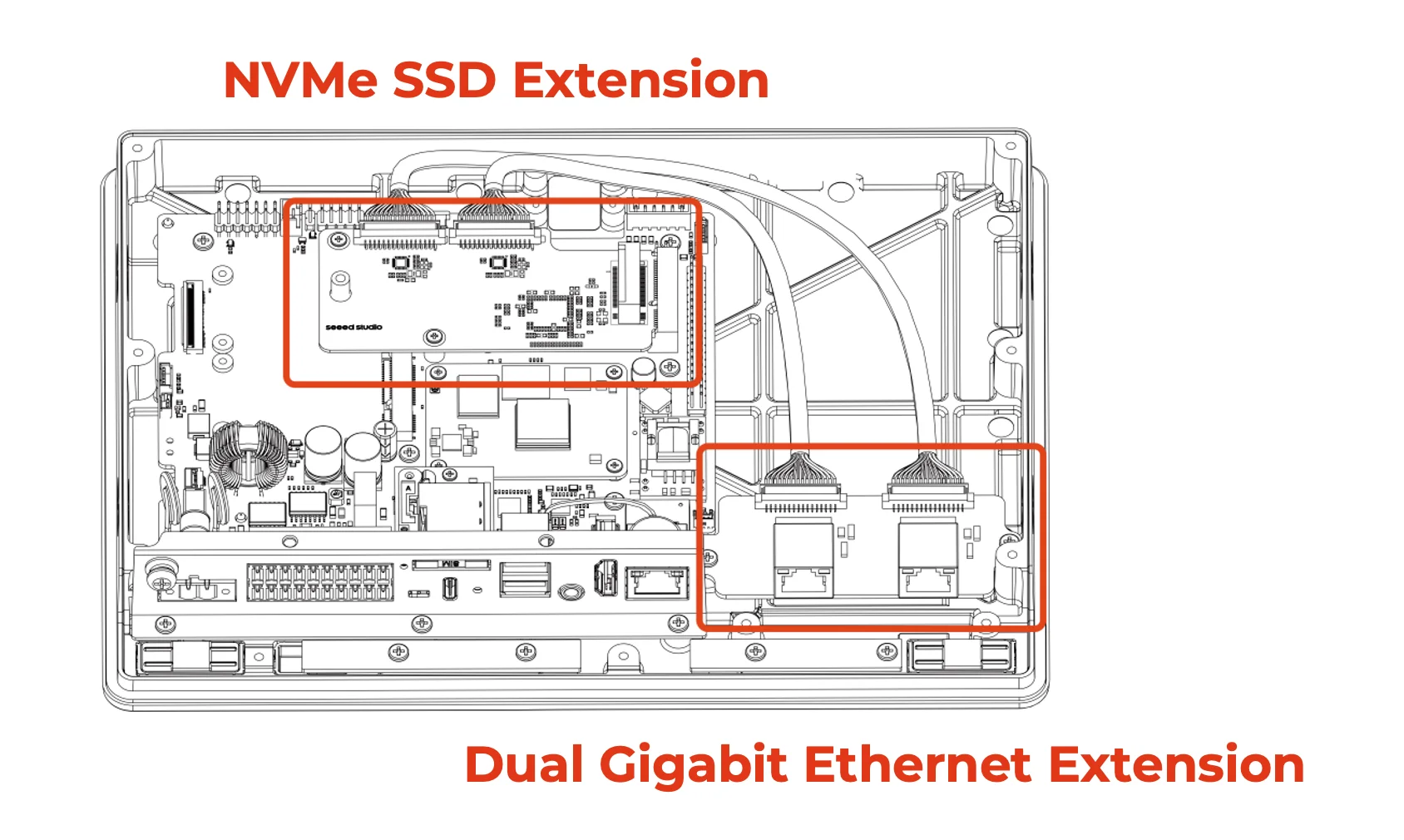 ReTerminal DM Dual LAN and SSD Extension - Dual 1 Gigabit Ethernet ...