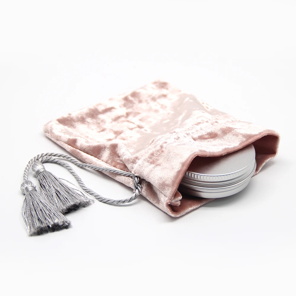 Customized Luxury Long Velvet Pouch Drawstring Velvet Pen Bag Pencil ...