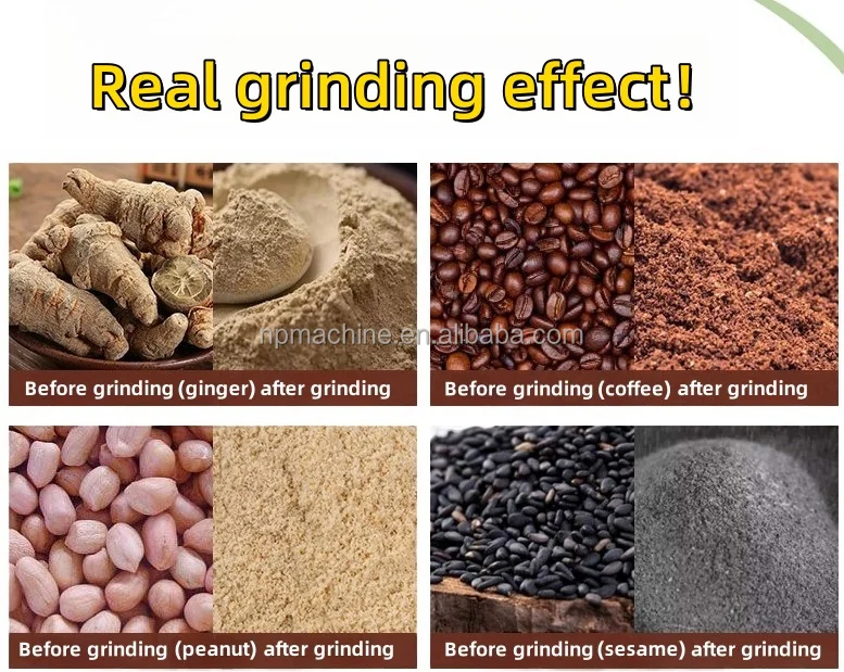 NP Brand spice grinder stainless steel 304 grinding machine for cacao ...
