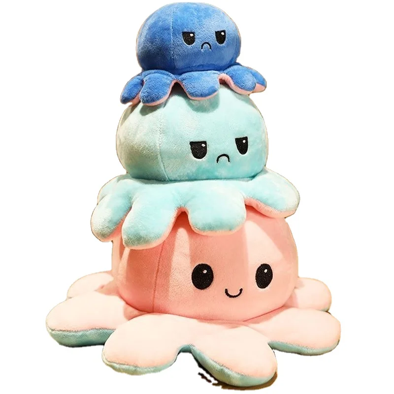 Reversible Flip Octopus Plush Toy 30CM High Quality With Various Colors ...