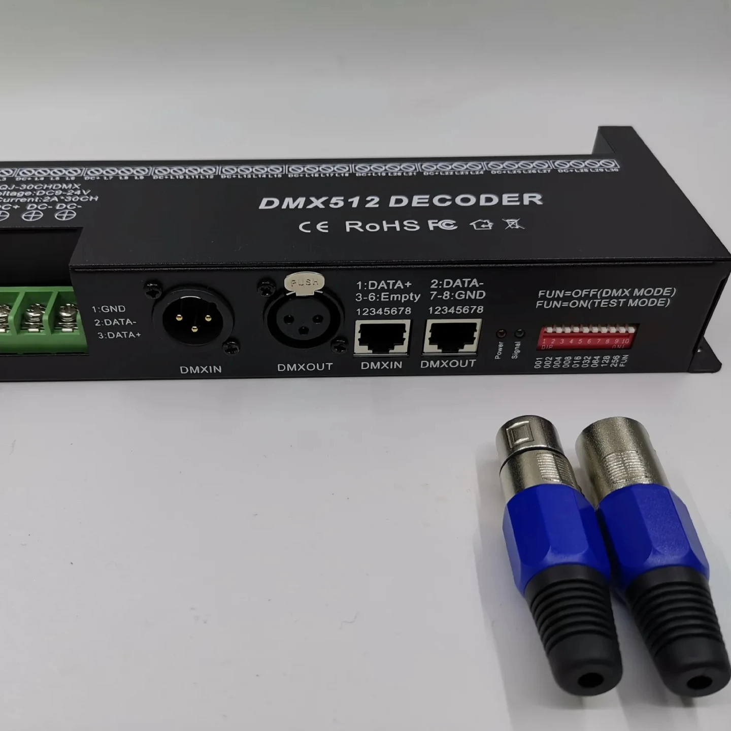 Dmx512 30CH Decoder ws2811 ws2812b pixel led strip lighting dmx ...