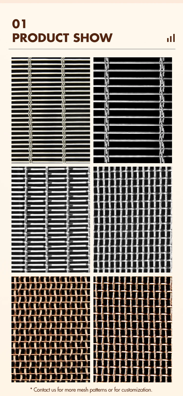 Metal Mesh For Elevator Wall Covering Stainless Steel Screen Customized ...